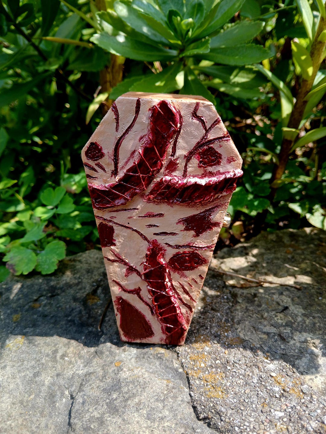 Stapled Skin Coffin Box, Gore Box, Hand Sculpted and Hand Painted ...