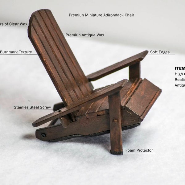 Miniature Adirondack Chairs - Etsy