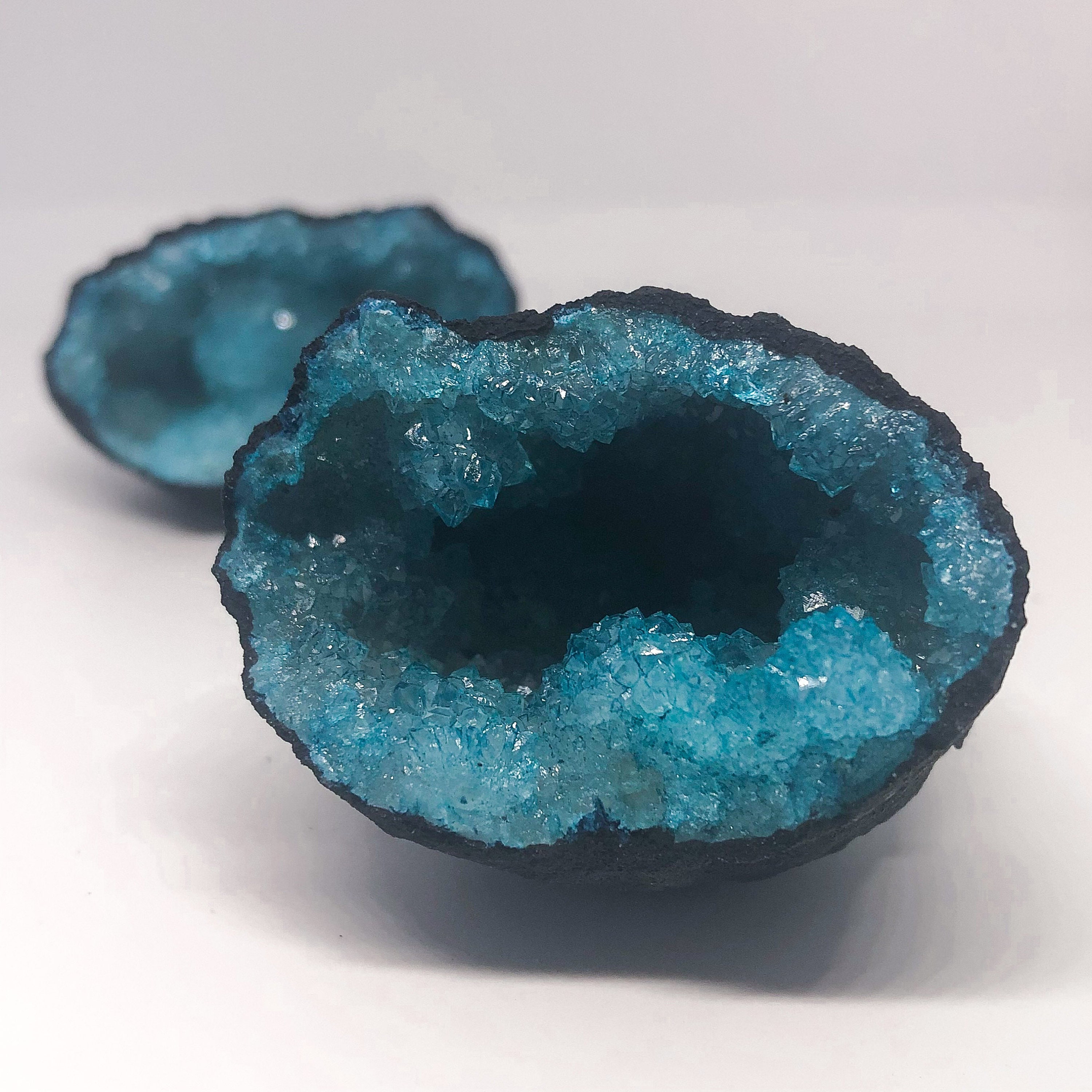 Teal Geode Geode Druzy Geode Twin Geode Crystals Geode | Etsy