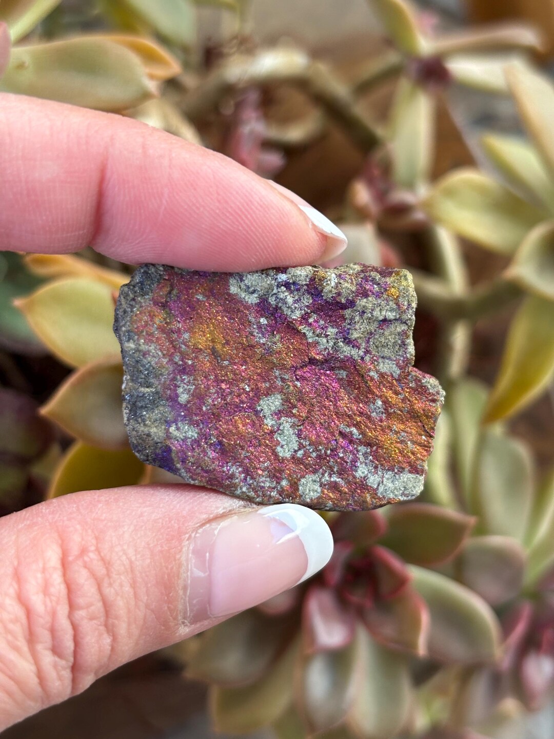 Peacock Ore in Pink, Gold & Violet | Bornite Crystal for Radiance ...