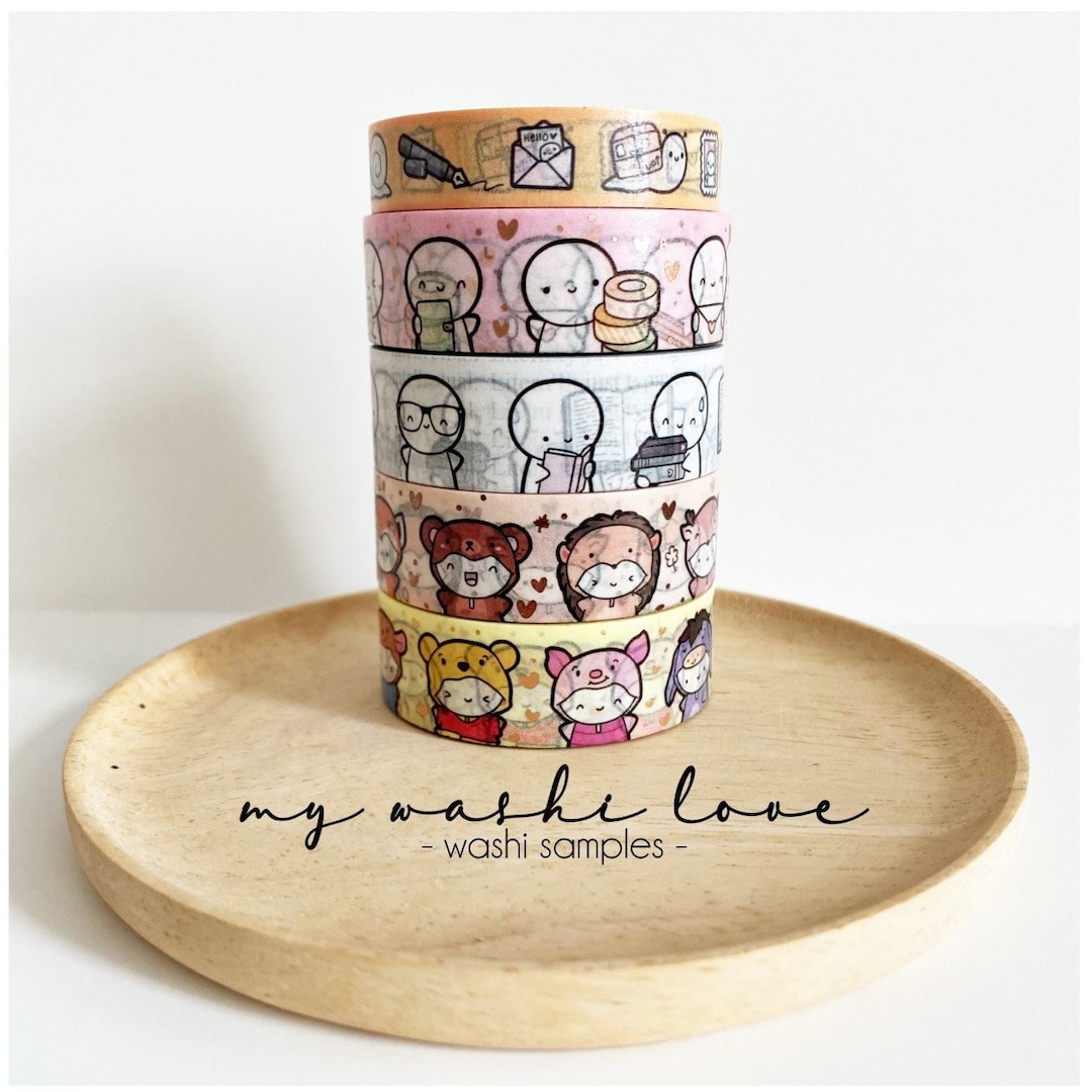 Washi Samples - TCMC Snail Mail Doodles V2.0 / Planner Time / Book Nerd ...