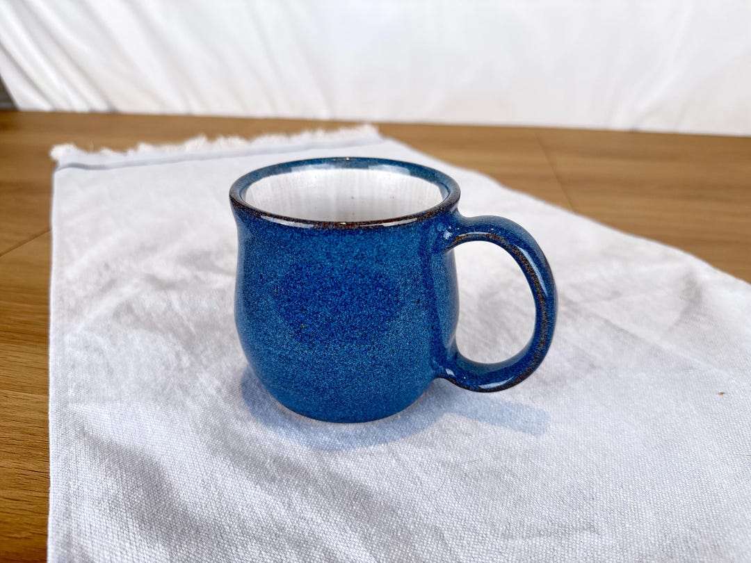 10 Oz Coffee Mug, Dark Blue - Etsy