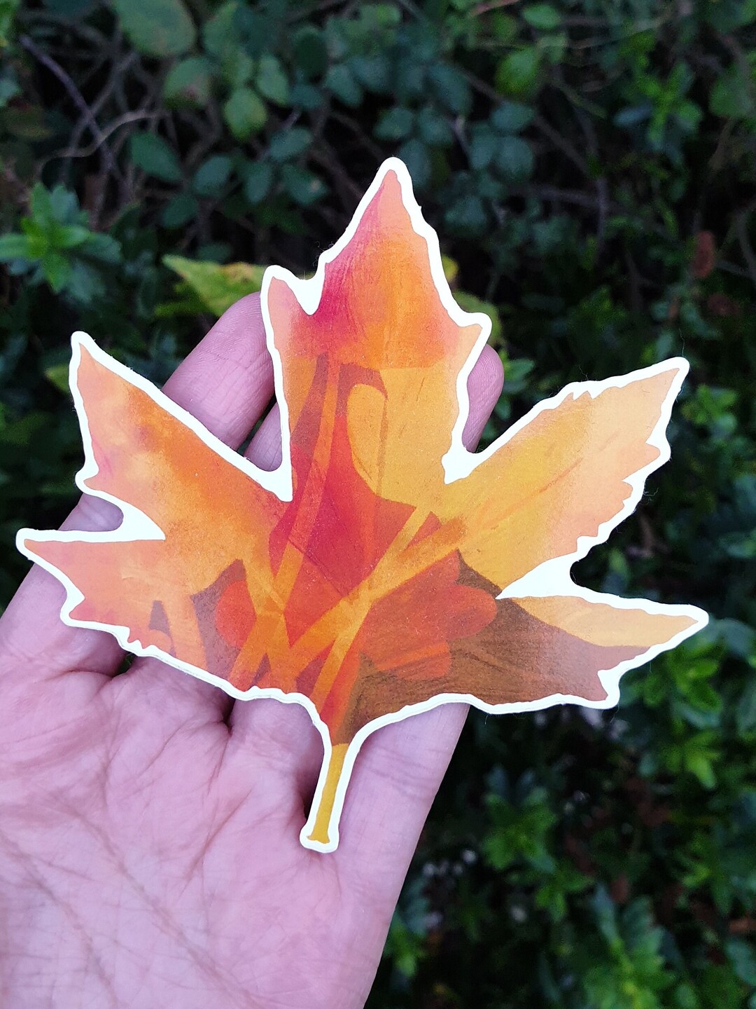 Maple Leaf 10x10cm Sticker, for Your Journal, Phone Case, Laptop ...