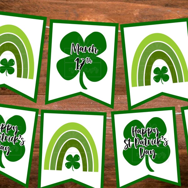 St Patricks Banner - Etsy
