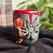 Halloween Spider Cup With Red Rose Finished With 22k Gold Detailing ...