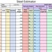 Steel Estimating Spreadsheet - Instant Download - Etsy