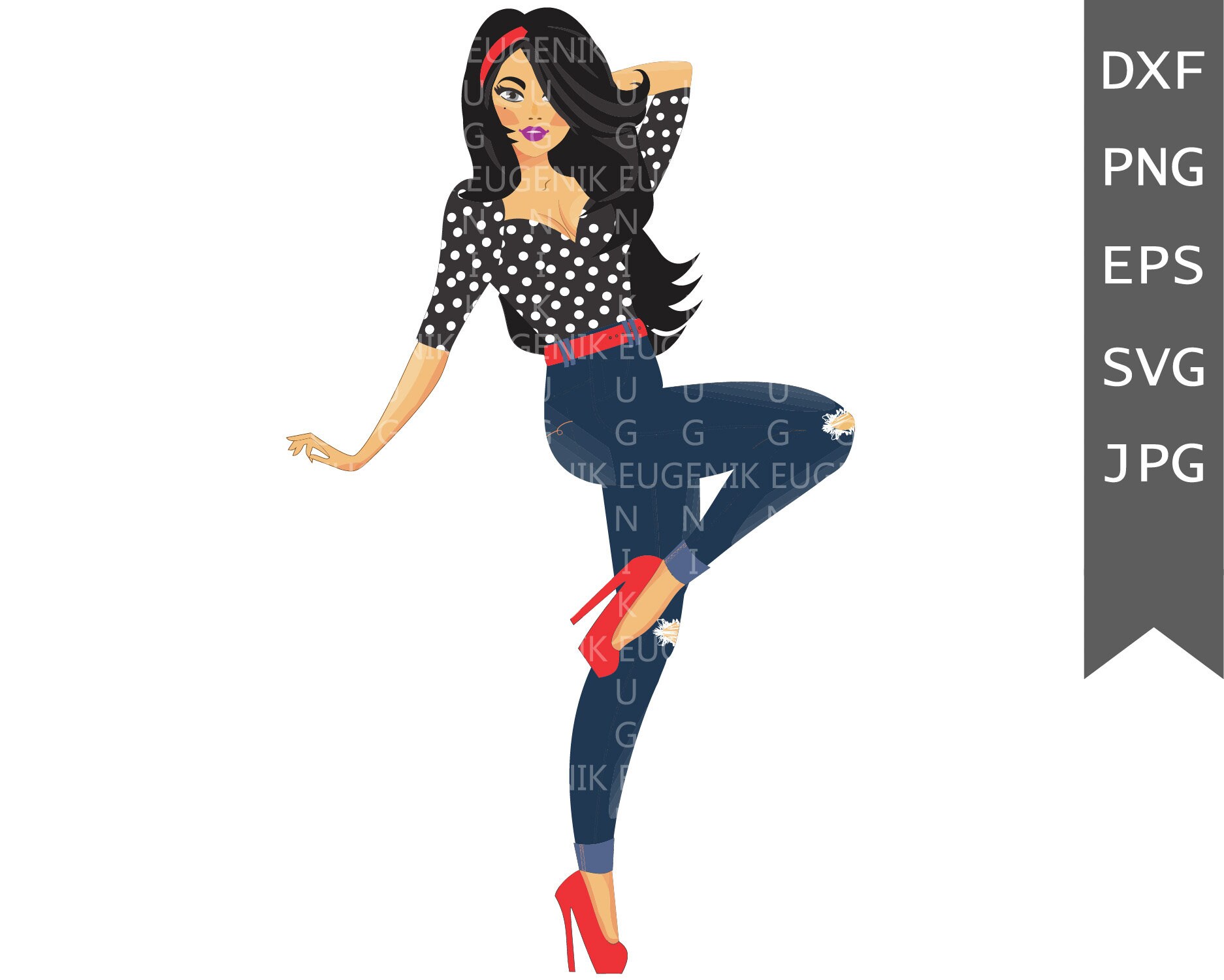 Woman svg Beautiful woman svg Female svg Fashion svg | Etsy