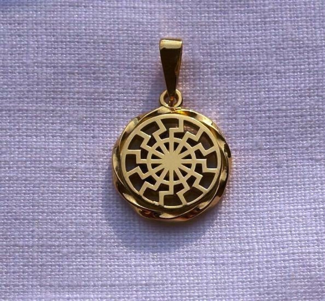 Pendant Black Sun Slavic Aryan Symbol Replica Copy | Etsy