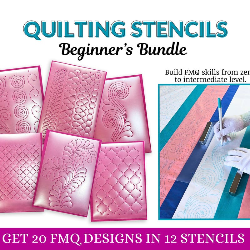 Long Arm Quilt Stencil - Etsy UK