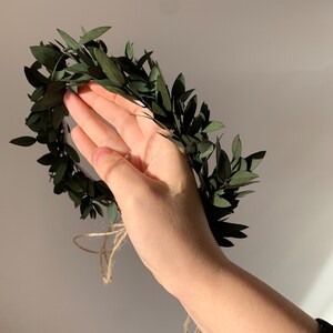 Greenery Headband, Preserved Eucalyptus Crown, Flower Girl Headpiece ...
