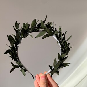 Greenery Headband, Preserved Eucalyptus Crown, Flower Girl Headpiece ...
