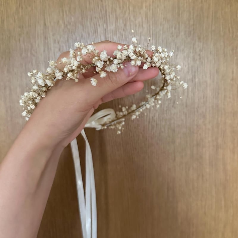 Flower Crown Boho Beige - Etsy