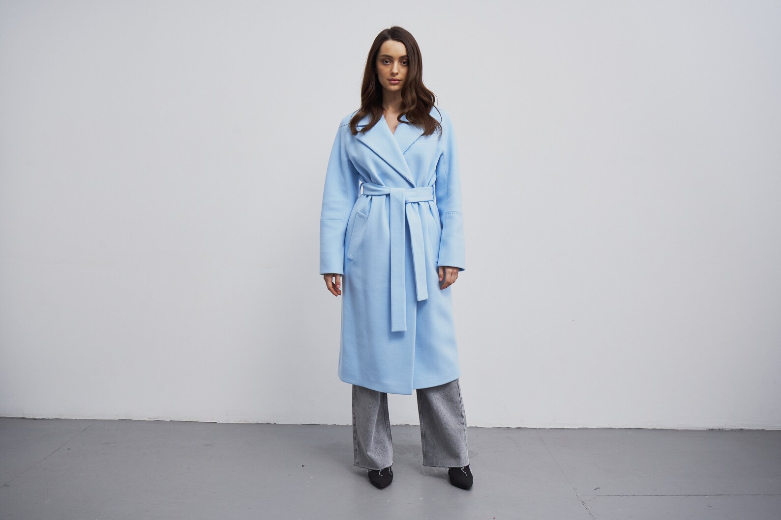 Blue Coat Women Camel Coat Long Blue Coat Women Long Coat - Etsy