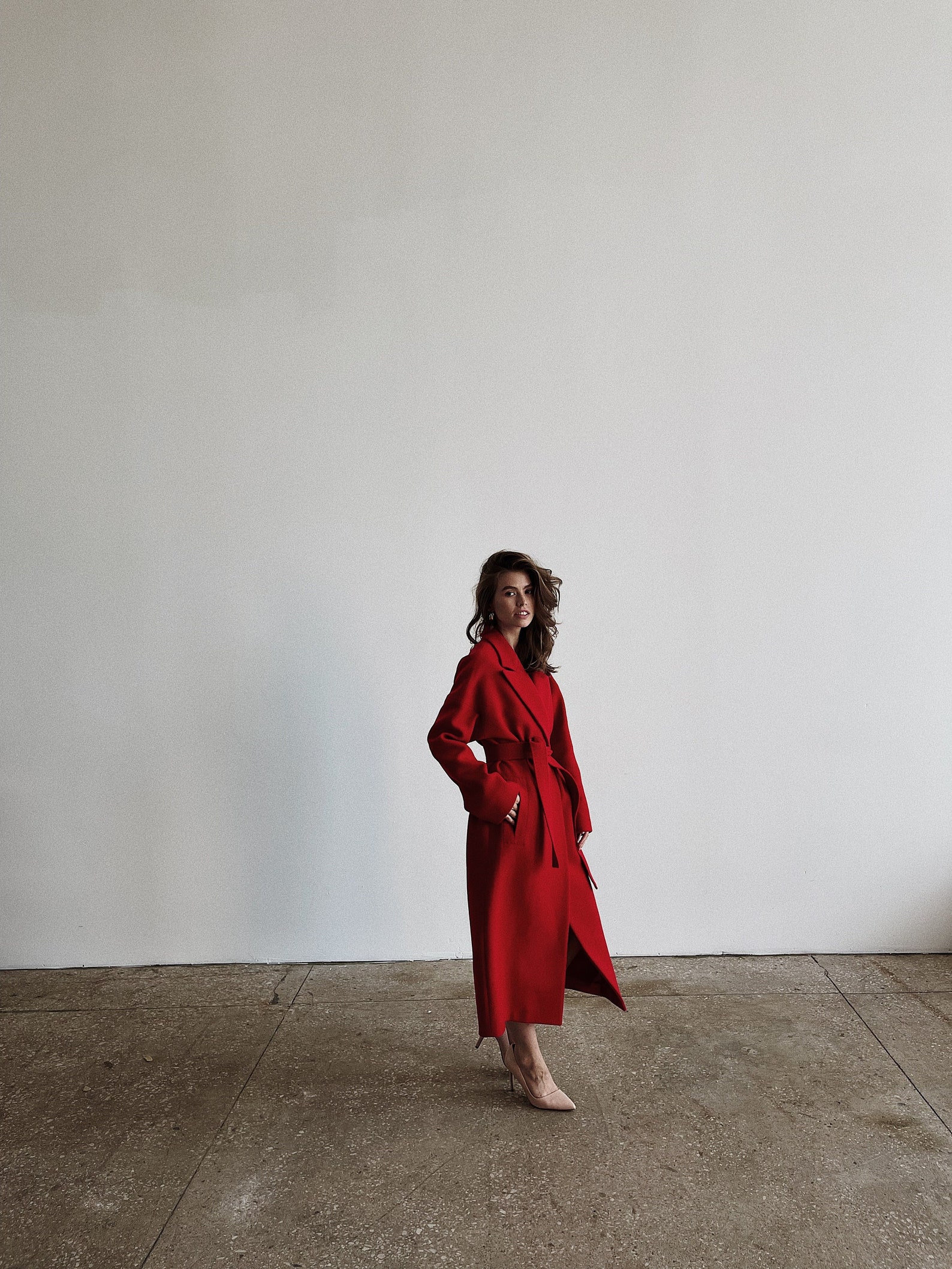 Wool Coat Women Long Red Red Winter Coat Womens Womens Red | Etsy