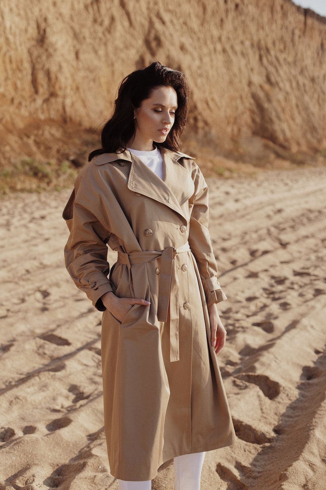 Trench, Beige Trench Coat, Women Trench Coat in Beige, Trench Coat Sale ...