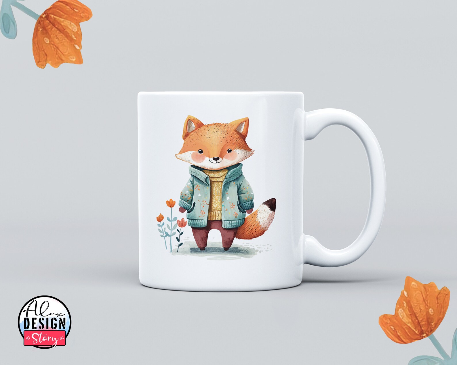 Cute Fox Clipart Printable Fox Art, Woodland Fox Png, Cute Printable ...