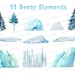 Arctic Animal Clipart - Nordic Animals, Watercolor Winter Animals ...