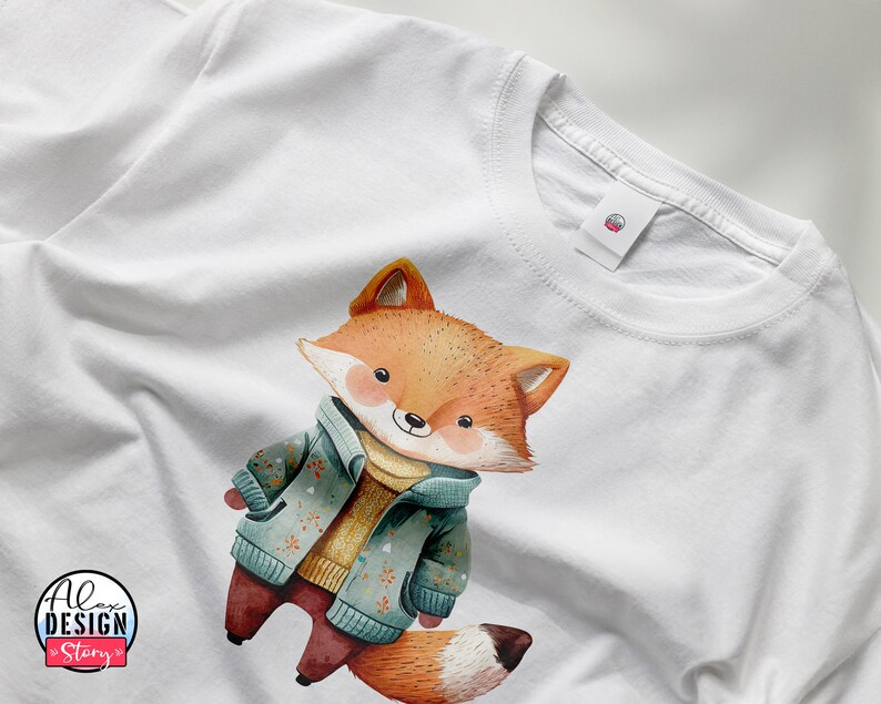 Cute Fox Clipart Printable Fox Art, Woodland Fox Png, Cute Printable ...