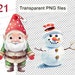 Christmas Watercolor Clipart - Cute Santa Claus, Winter Holidays ...