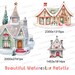 Christmas Watercolor Clipart Cute Santa Claus, Winter Holidays, Snowman ...