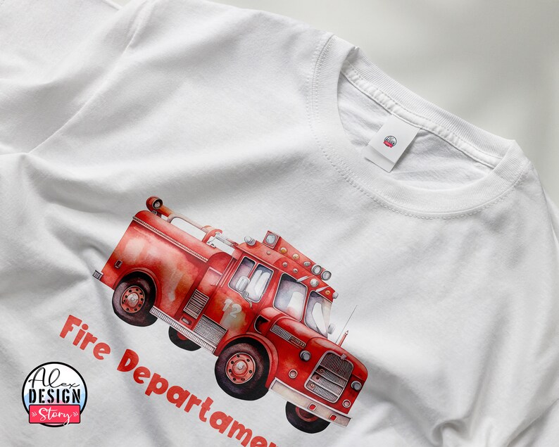 Fireman Clipart - Watercolor Firefighter Clipart, Firetruck Birthday ...