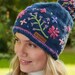 Wildflower Soft Beanie Winter Knit Flower Hat Flower Gift - Etsy