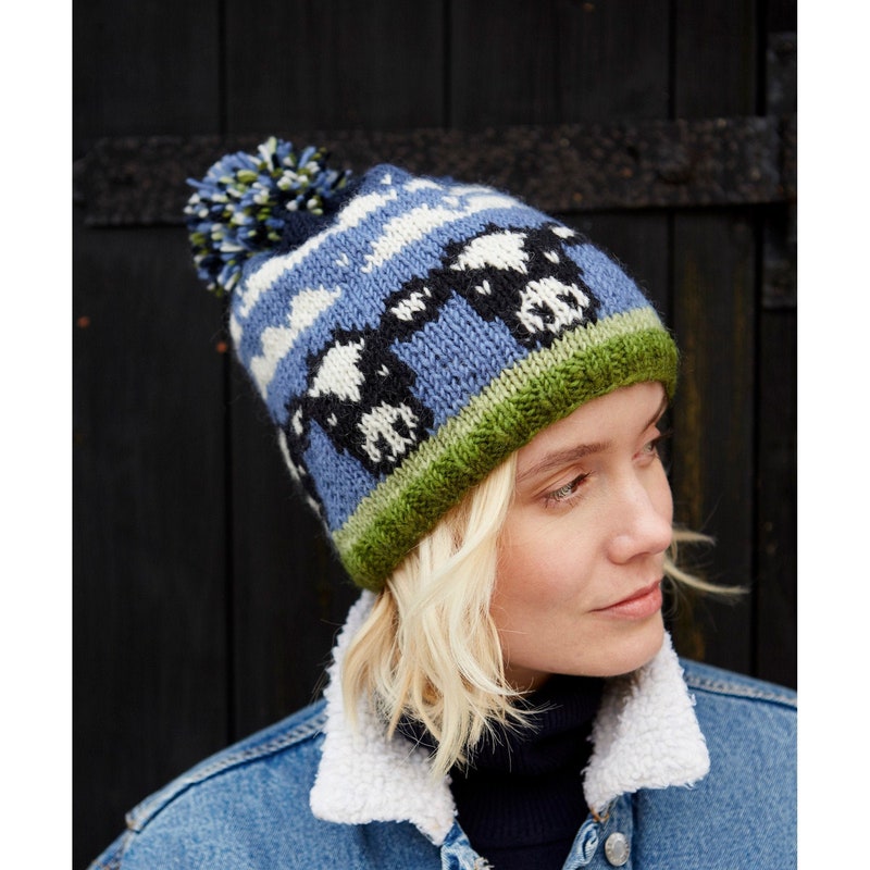 Cow Print Knitted Hats - Etsy