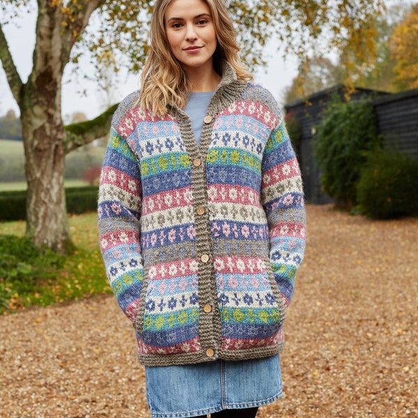 Fair Isle Cardigan - Etsy