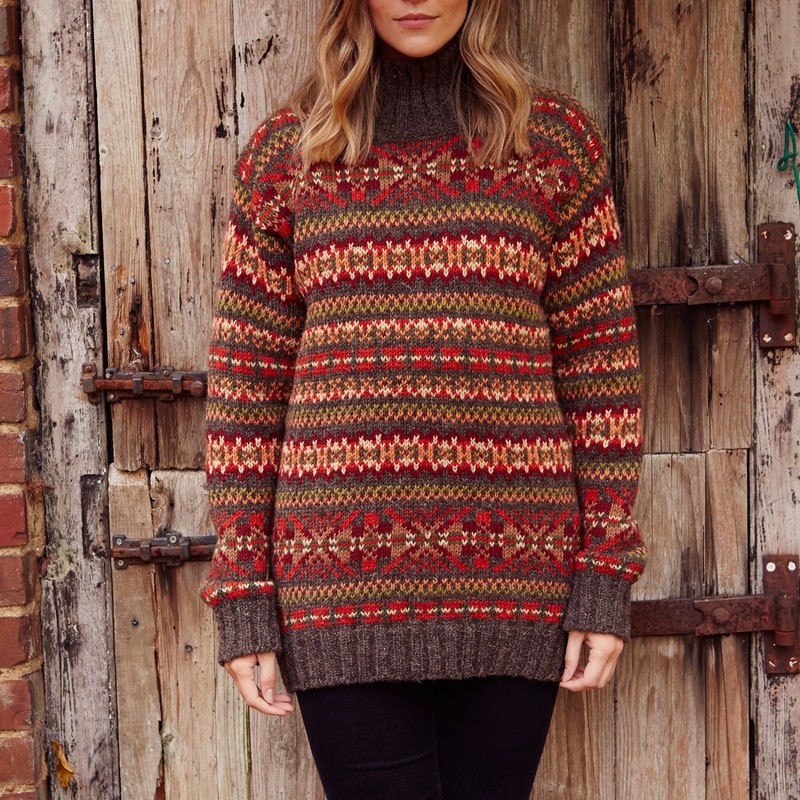 Orange Wool Sweater - Etsy
