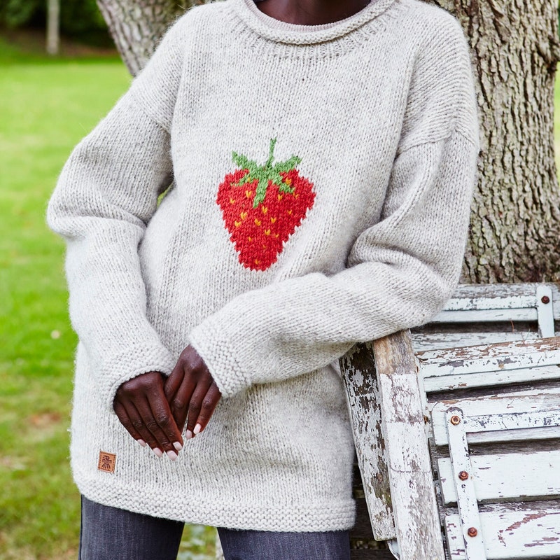 Strawberry Sweater - Etsy