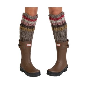 Hand Knitted Striped Welly Socks, 100% Wool, Fair Trade, Handmade ...