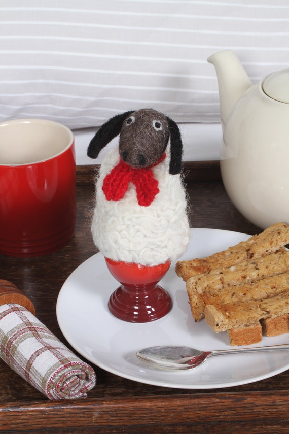 Hand Felted Sheep Egg Cosy Lamb Cozy 100% Wool Handmade | Etsy