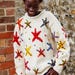 Bright Starfish Sweater - Hand Knitted Jumper - Multicoloured - Retro ...