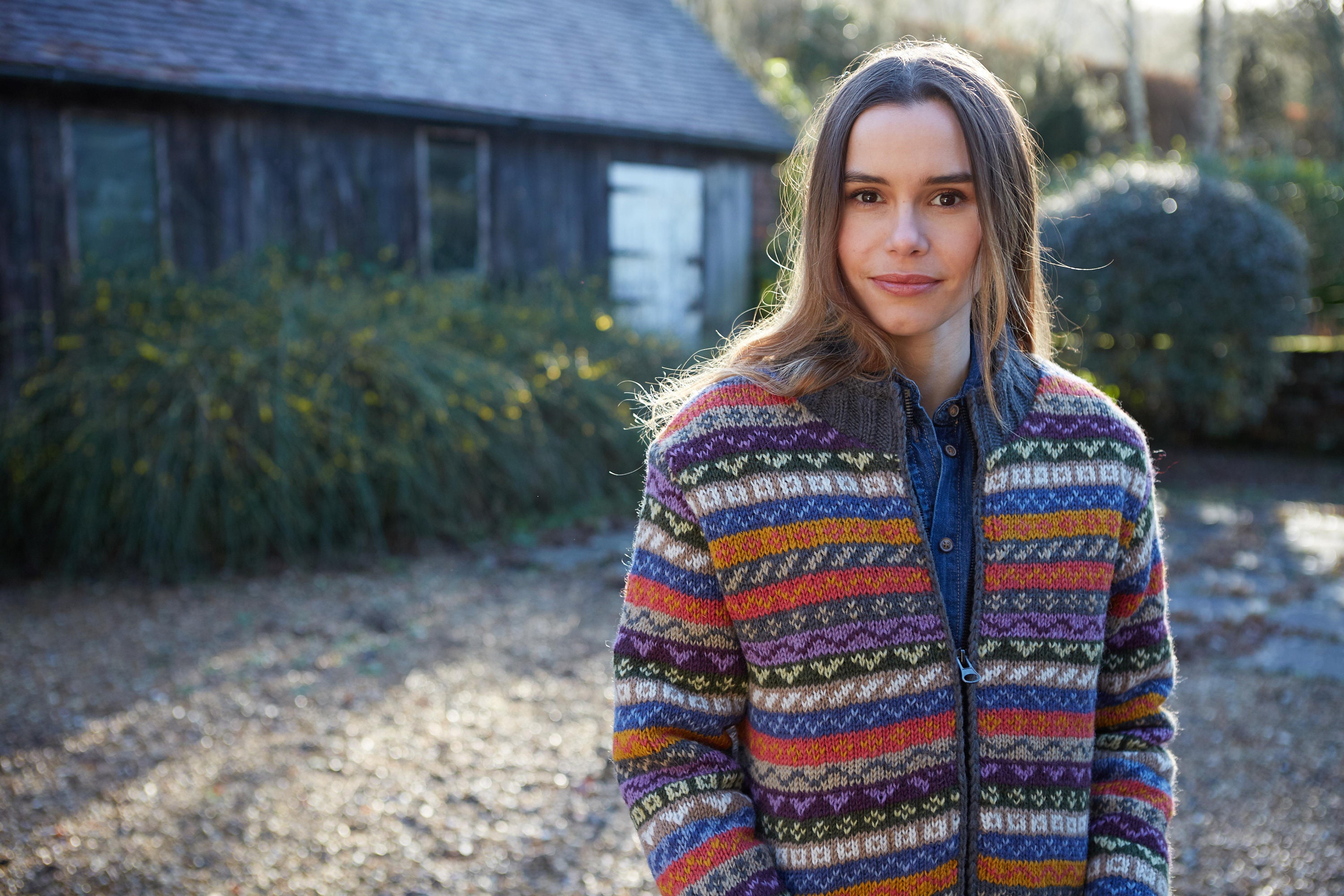 Women's Fair Isle Jacket - Knitted - Fair Isle Zip up - Knitted Jacket ...