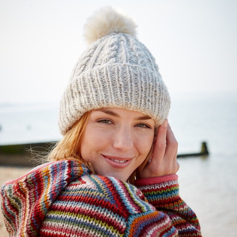 Fake Fur Lined Beanie - Etsy