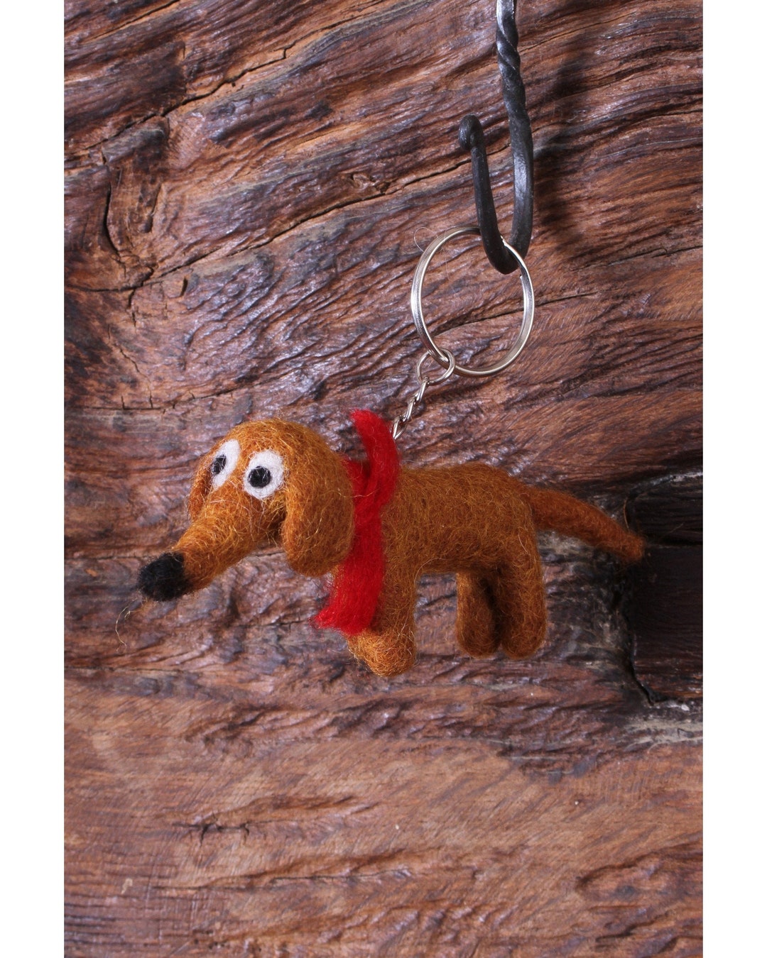 Felt Keychain - Sausage Dog Keyring - Farmyard Animals - Handbag Charm ...