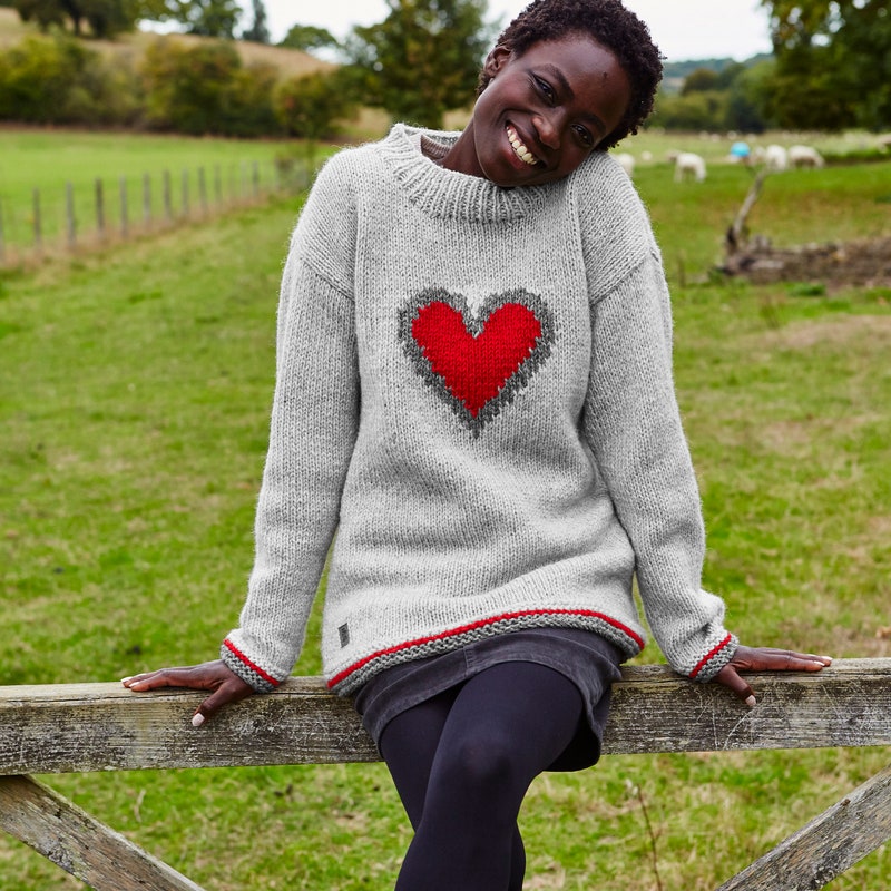 Heart Sweater - Etsy