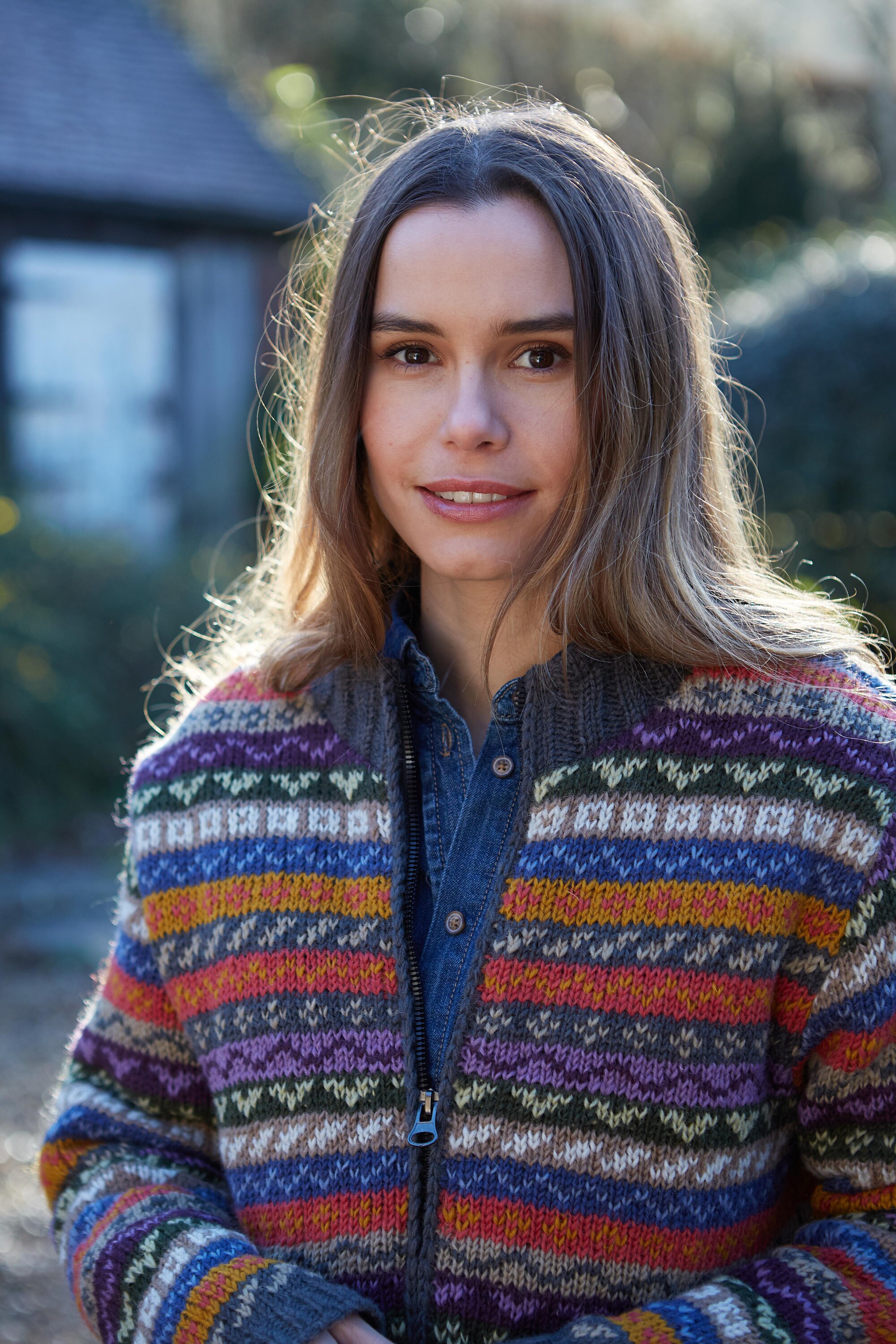 Women's Fair Isle Jacket - Knitted - Fair Isle Zip up - Knitted Jacket ...