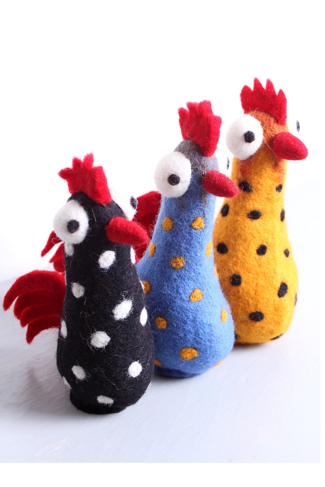 Funky Chicken Decoration Hand Felted Chicken Ornament - Etsy