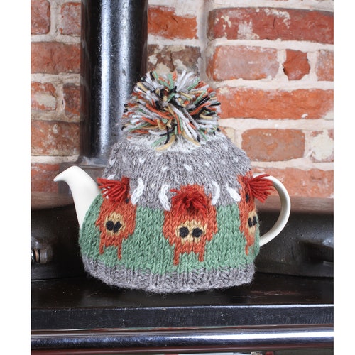 Puffin Tea Cosy Hand Knit Wool Puffin Cozy Fair Trade - Etsy