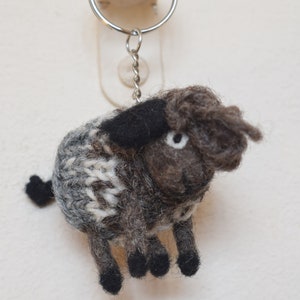 Tank Top Sheep Keyrings - Fluffy Sheep Family - Felted Friends - Sheep ...
