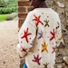 Bright Starfish Sweater Hand Knitted Jumper Multicoloured Retro Design ...