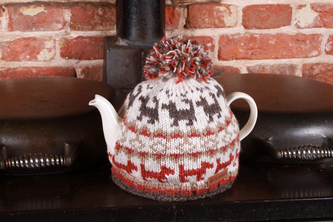 Dog Tea Cosy - 100% Wool - Knit Tea Cosy - Dog Decor - Puppy Tea Cosy ...