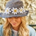 Women's Hemp & Cotton Summer Hat - Daisy Hat - Sunflower Hat ...