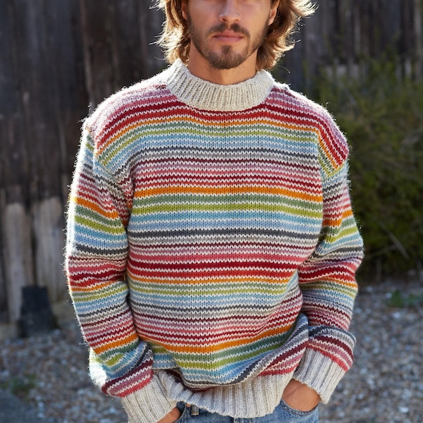 Rainbow Sweater - Etsy