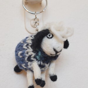 Tank Top Sheep Keyrings - Fluffy Sheep Family - Felted Friends - Sheep ...