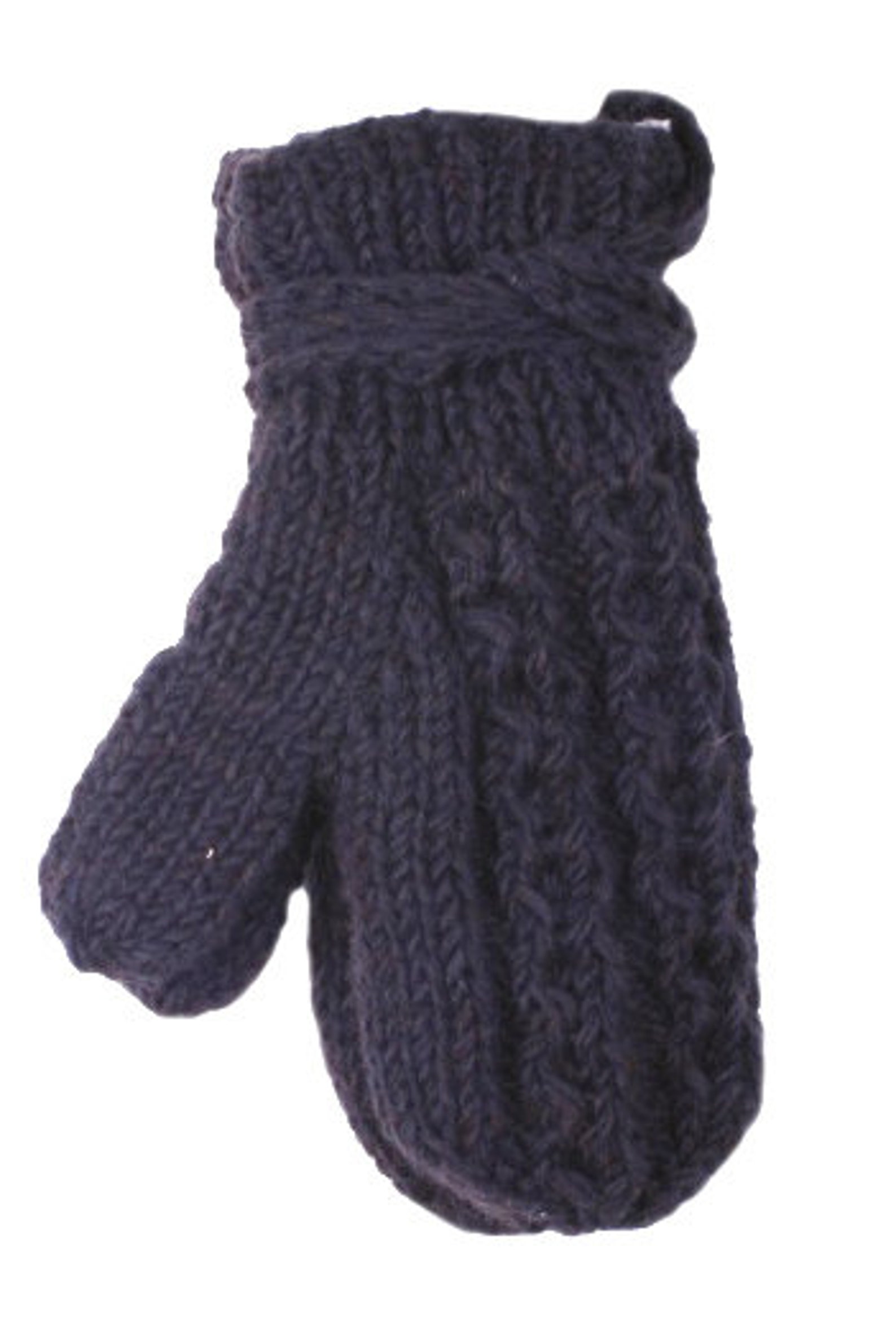 Women's Knitted Mittens - Winter Gloves - Cable Knit - Hand Knitted ...