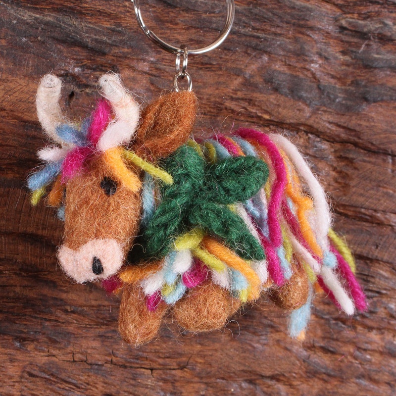 Felt Keychain - Etsy
