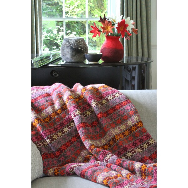 Hand Knit Throw - Etsy