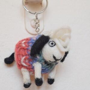 Tank Top Sheep Keyrings - Fluffy Sheep Family - Felted Friends - Sheep ...